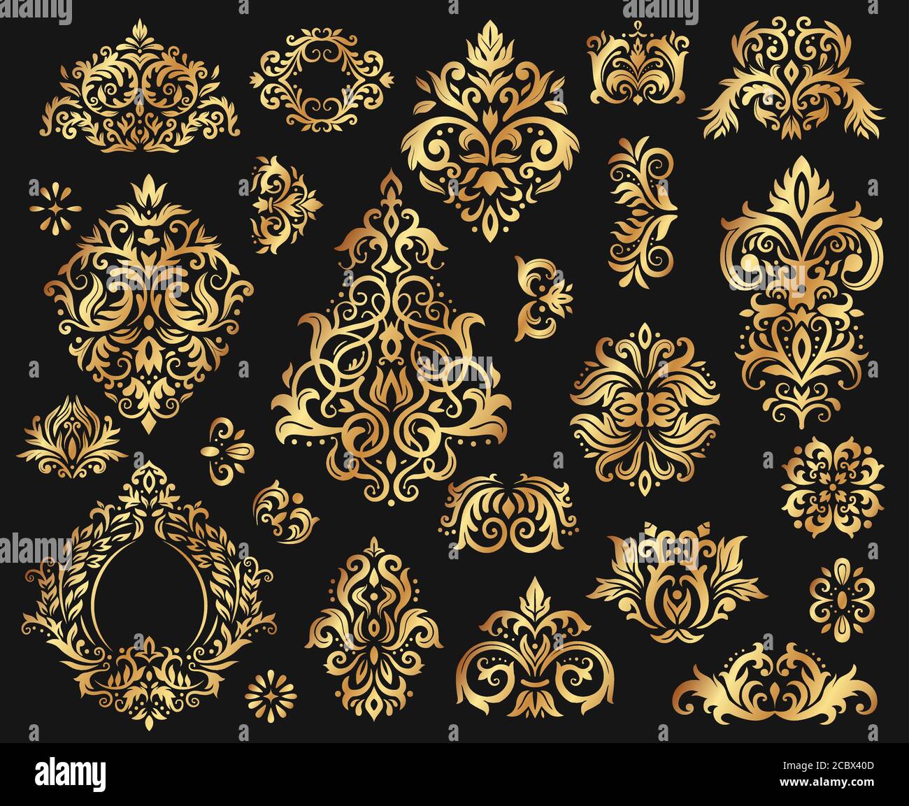Damask ornaments hi-res stock photography and images - Alamy