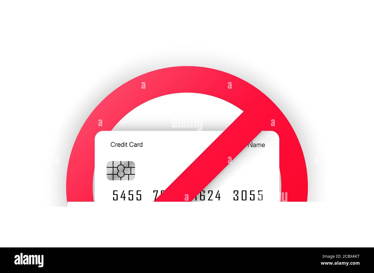 No cash allowed Stock Vector Images - Alamy