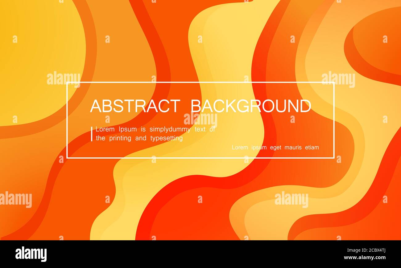 Abstract background. In orange color. Vector on isolated background ...