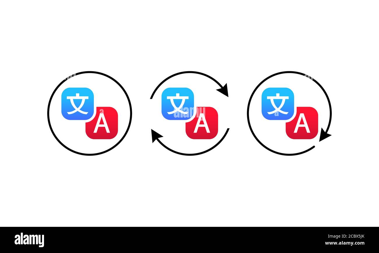 Translator icon. Online language translate concept. Vector on isolated ...