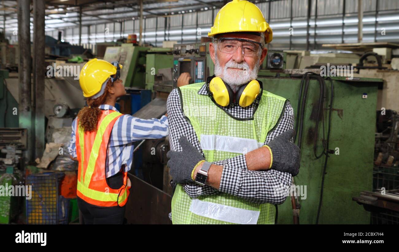 Old factory worker hi-res stock photography and images - Alamy
