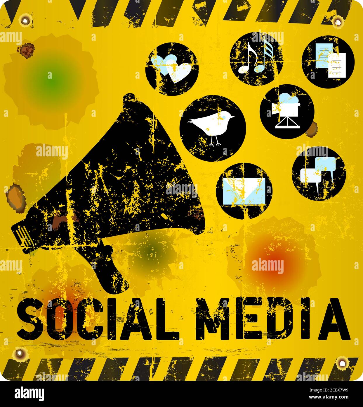 Social media sign isolated Stock Vector Images - Alamy