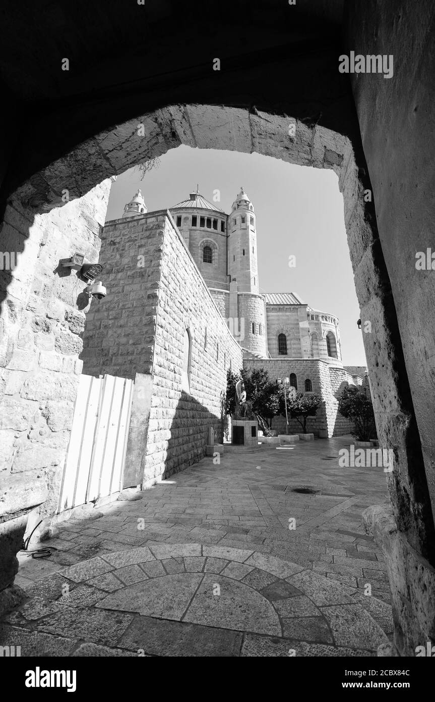 Via dolorosa old jerusalem Black and White Stock Photos & Images - Alamy