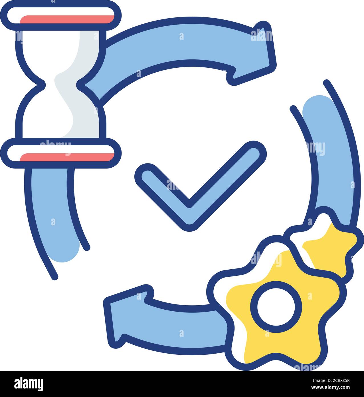 Processing Rgb Color Icon Network Request Handling Notification Status Message Internet