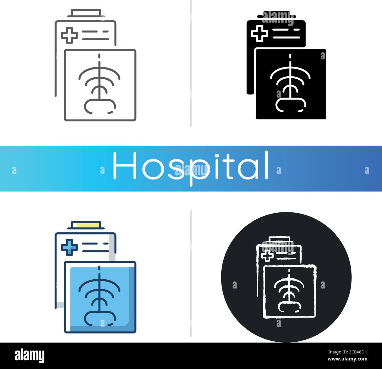 Radiology department icon. Radiation medicine. Radiologic technologist ...