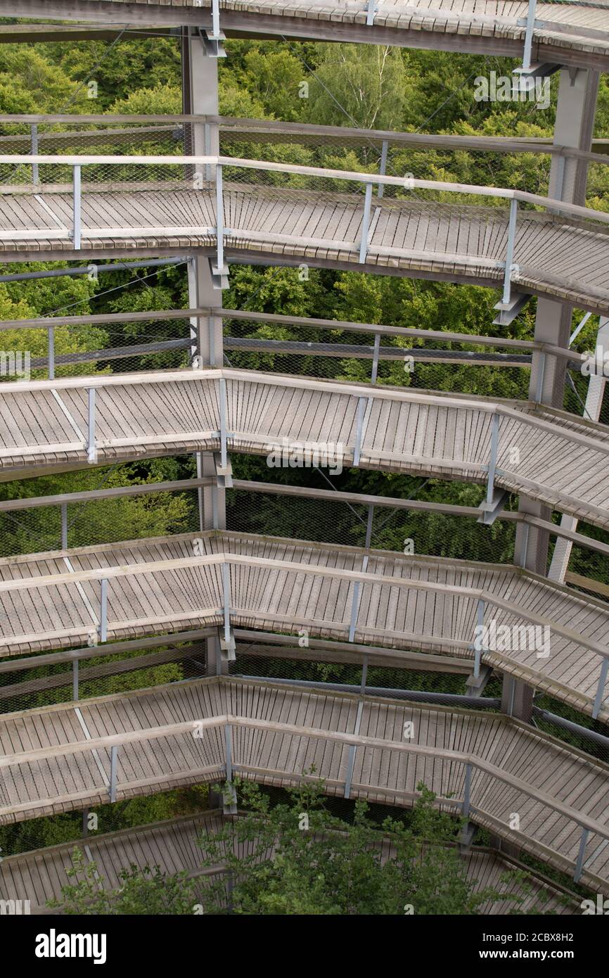 The tree top path in Binz Stock Photo - Alamy