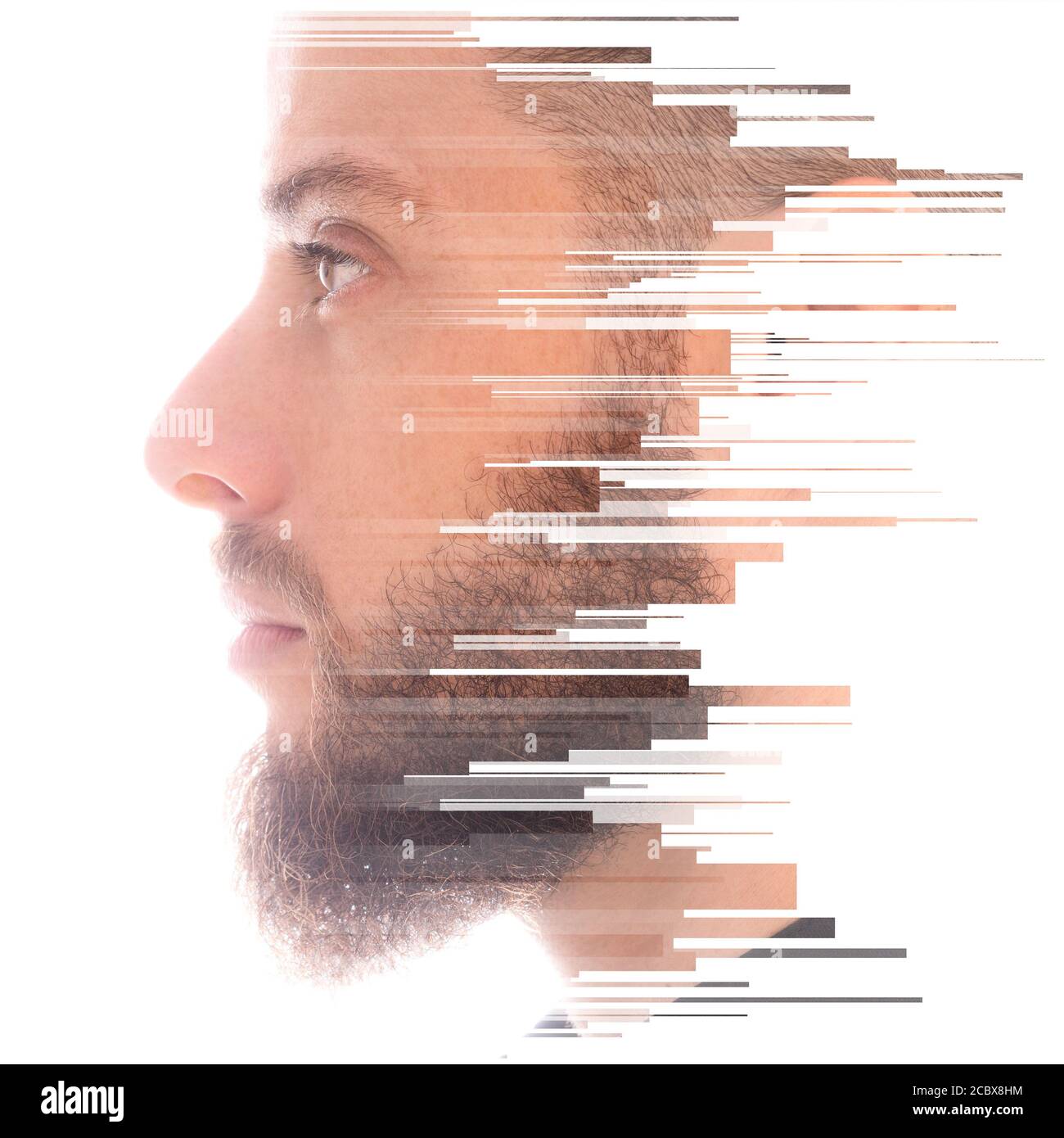 Disappearing person illustration Cut Out Stock Images & Pictures - Alamy