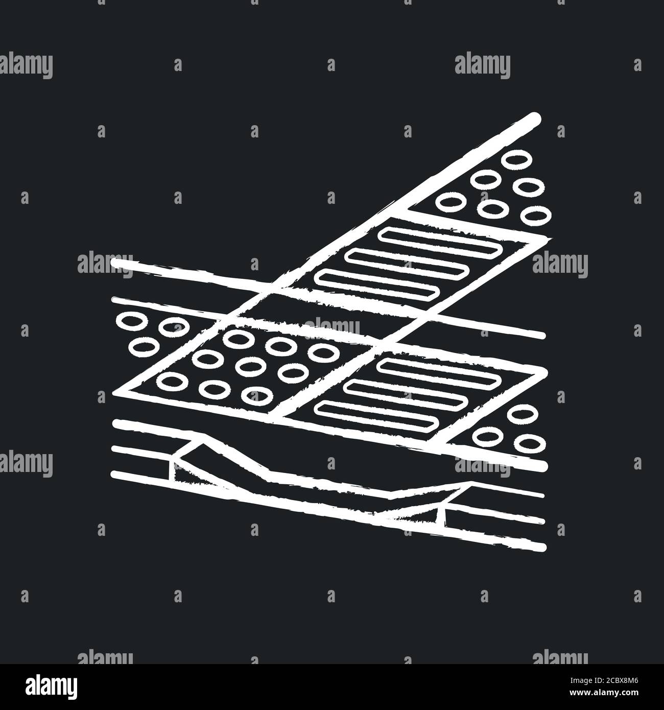 Detectable warning surfaces pavement blind Stock Vector Images - Alamy