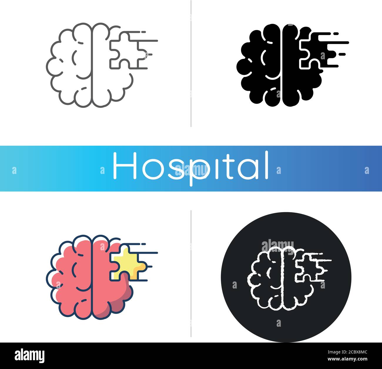 Psychiatric ward icon. Mental health hospital. Psychiatric hospital ...
