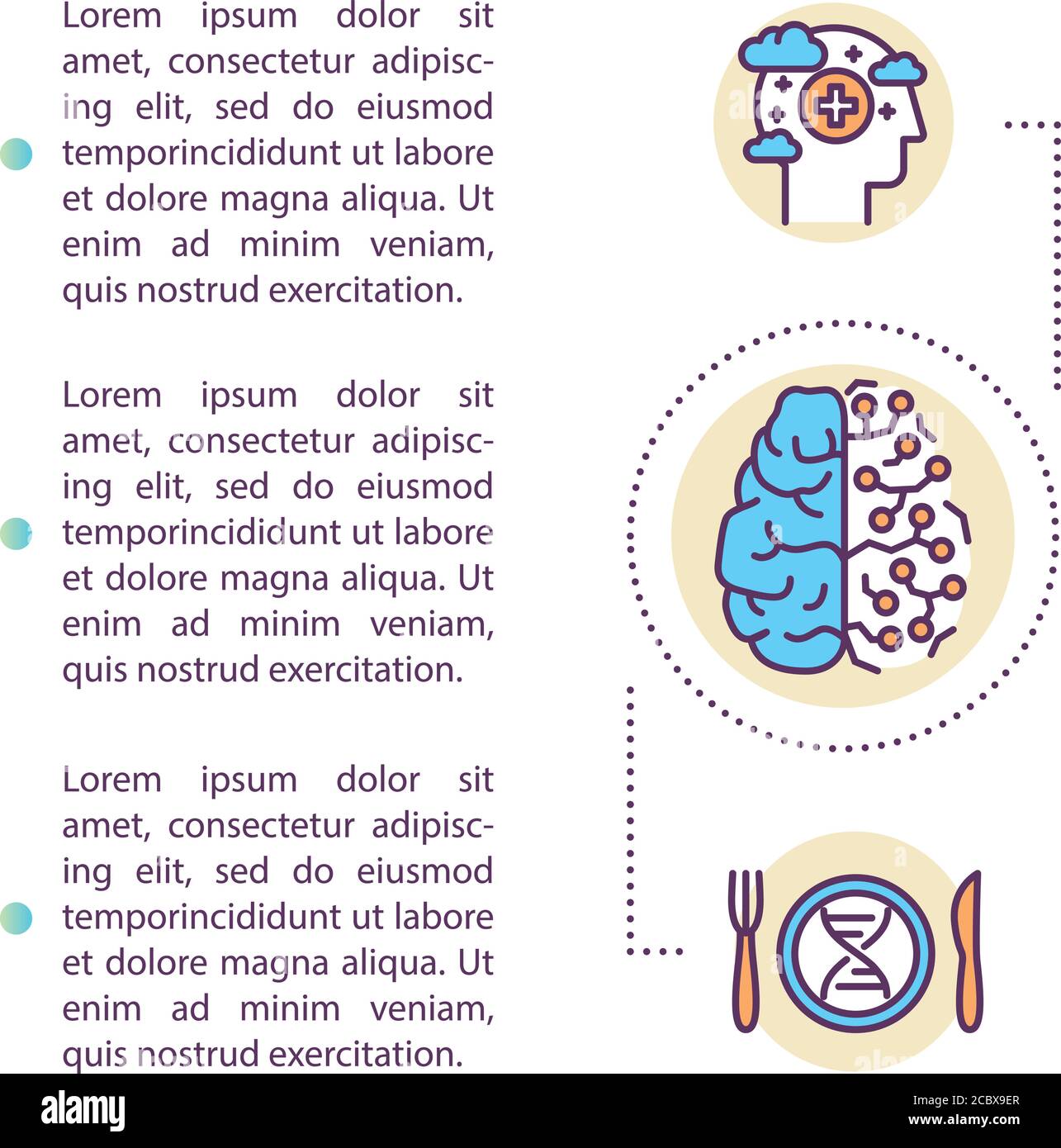 Mind hacking concept icon with text. Improving cognitive functions and ...