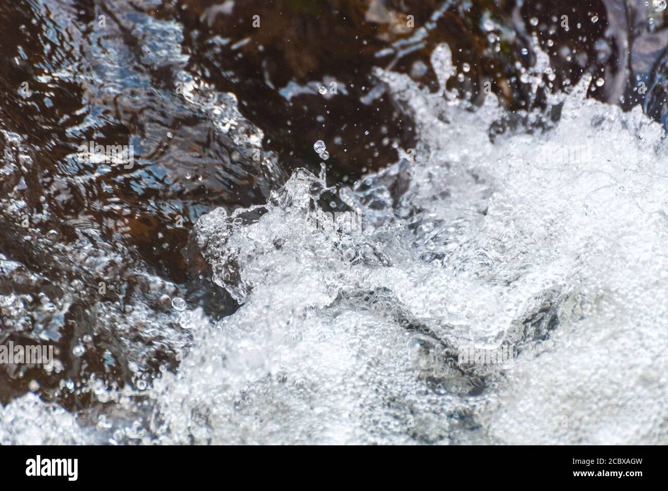 running fresh water in a river Stock Photo - Alamy