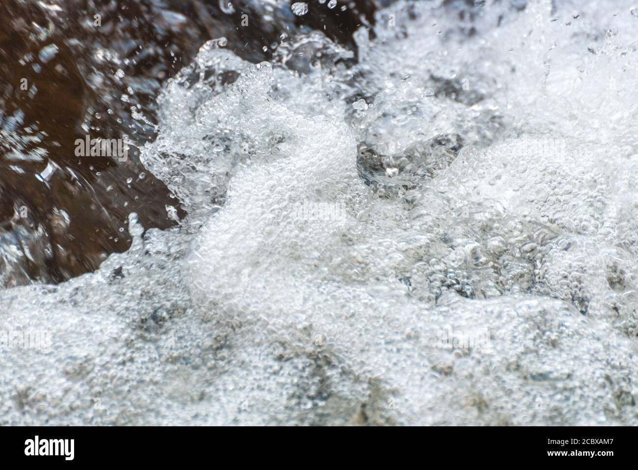 running fresh water in a river Stock Photo - Alamy