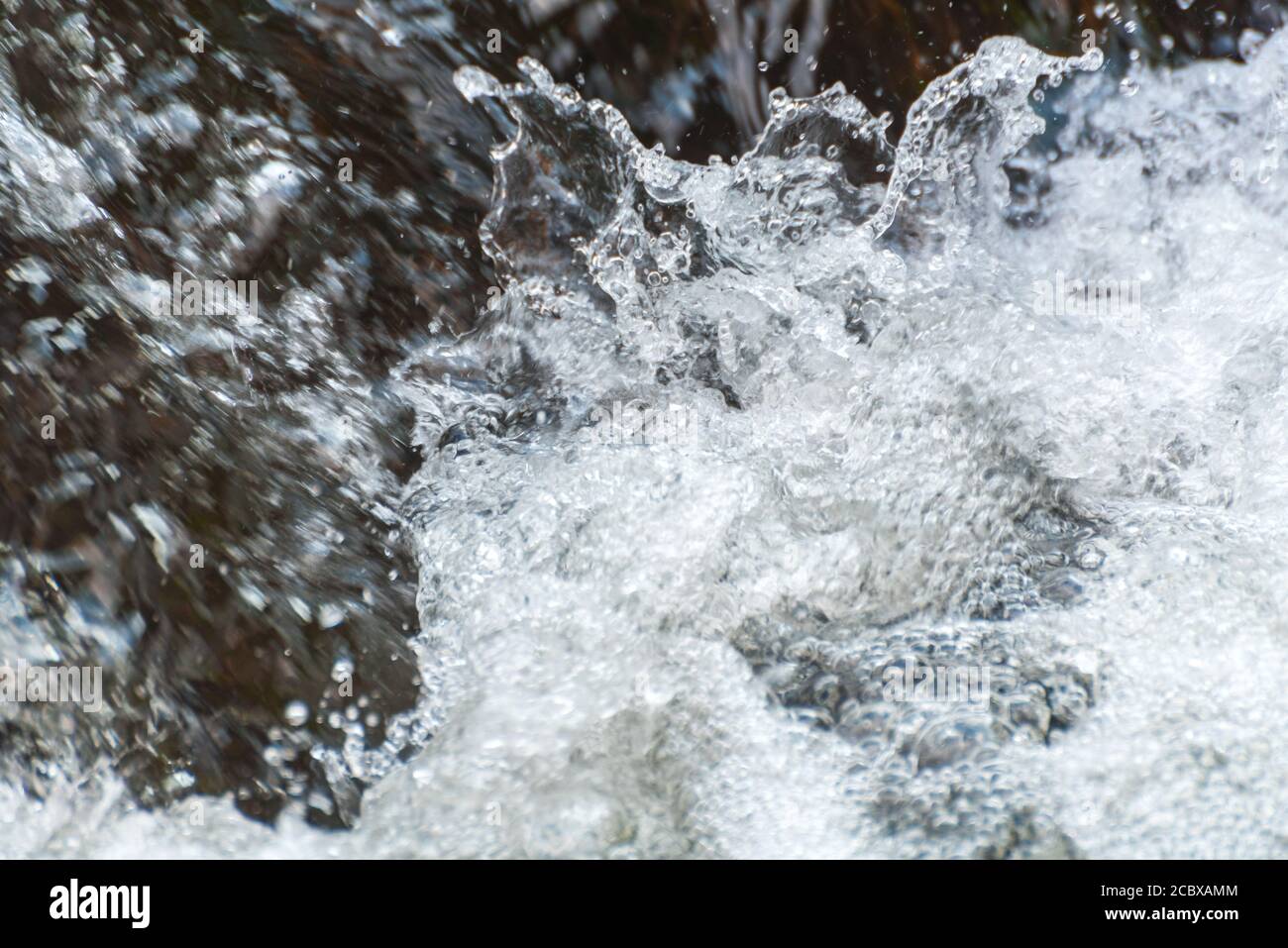 running fresh water in a river Stock Photo - Alamy