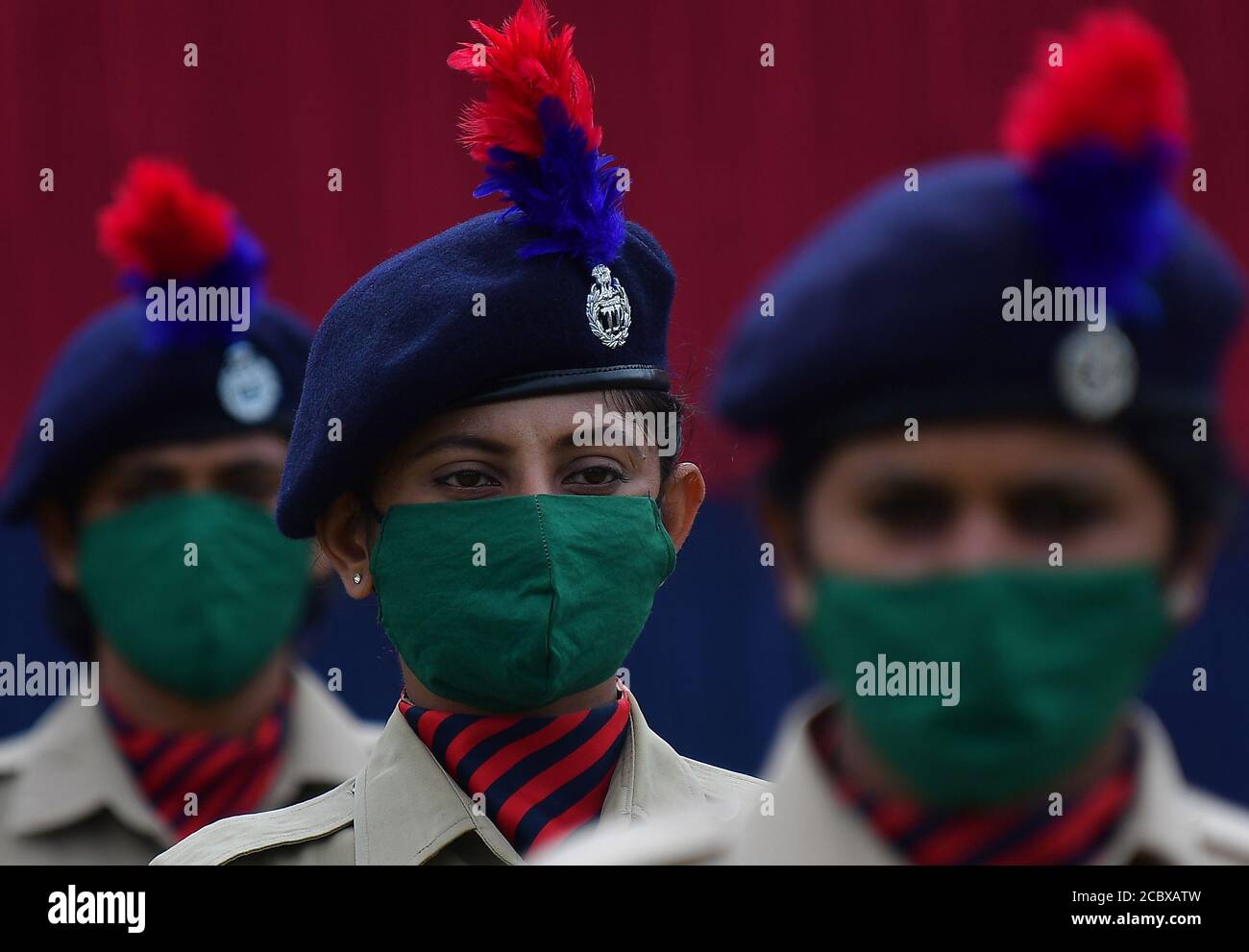 Police and other paramilitary personnel parade during the Independence ...