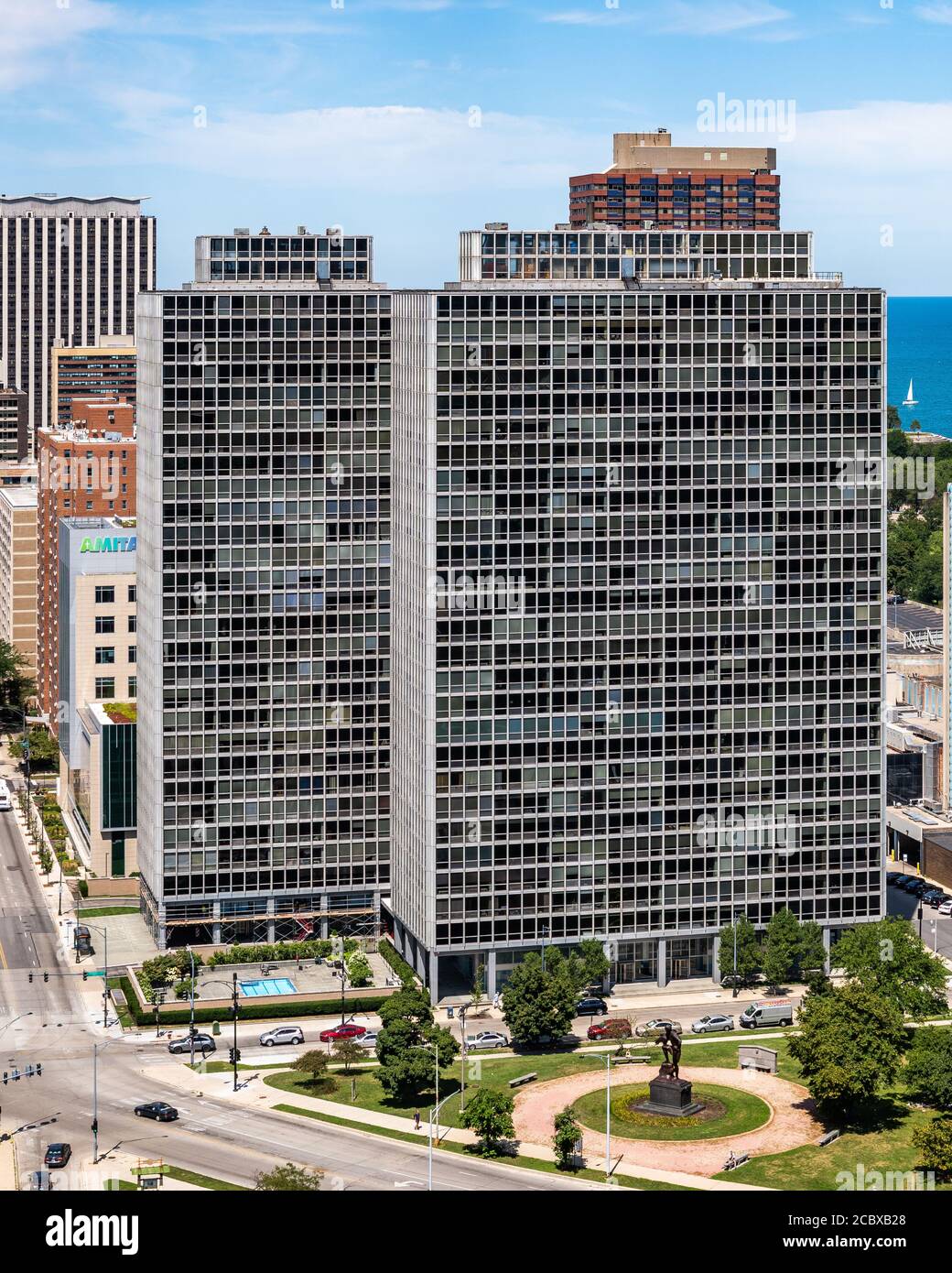 Commonwealth Plaza high rise residential building designed by Mies van ...