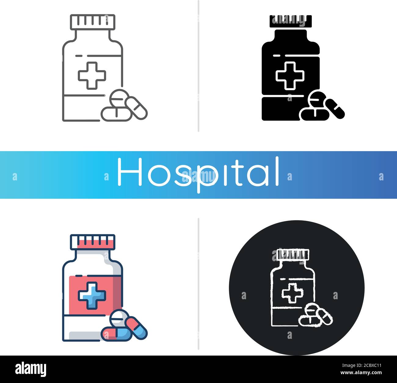 Pharmacy icon. Drugstore. Pharmaceutical industry. Drugs manufacturing ...