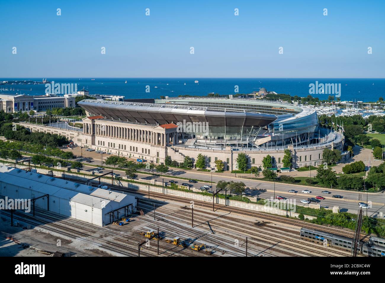 American football field aerial hi-res stock photography and images - Alamy