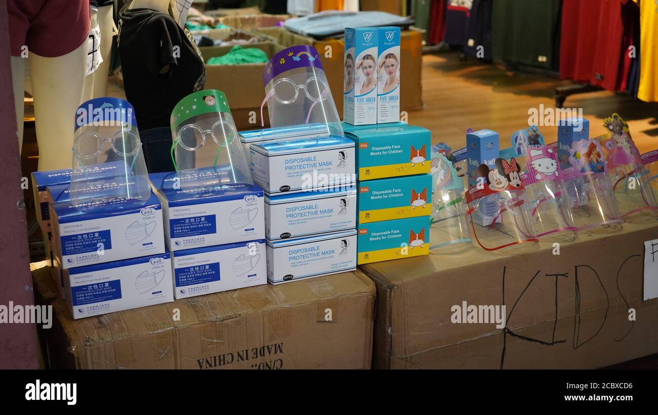 Quezon City, Philippines. 16th Aug, 2020. Face shield with designs for ...