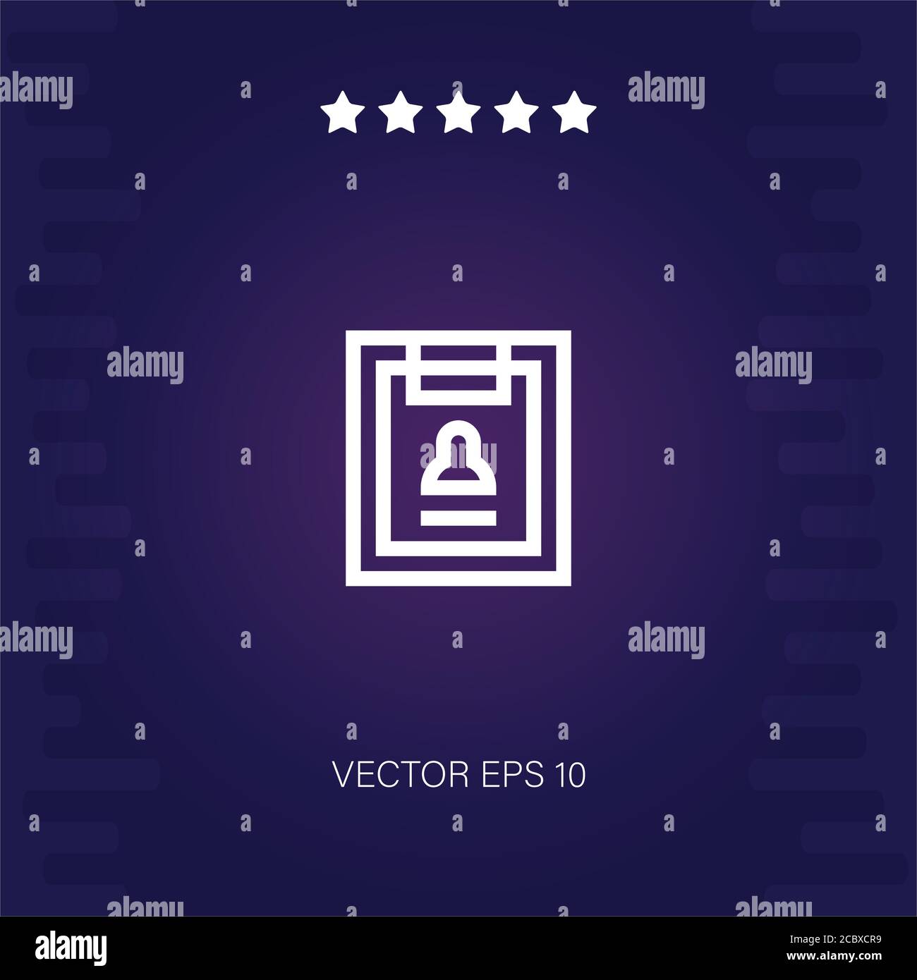 cv vector icon modern illustration Stock Vector Image & Art - Alamy