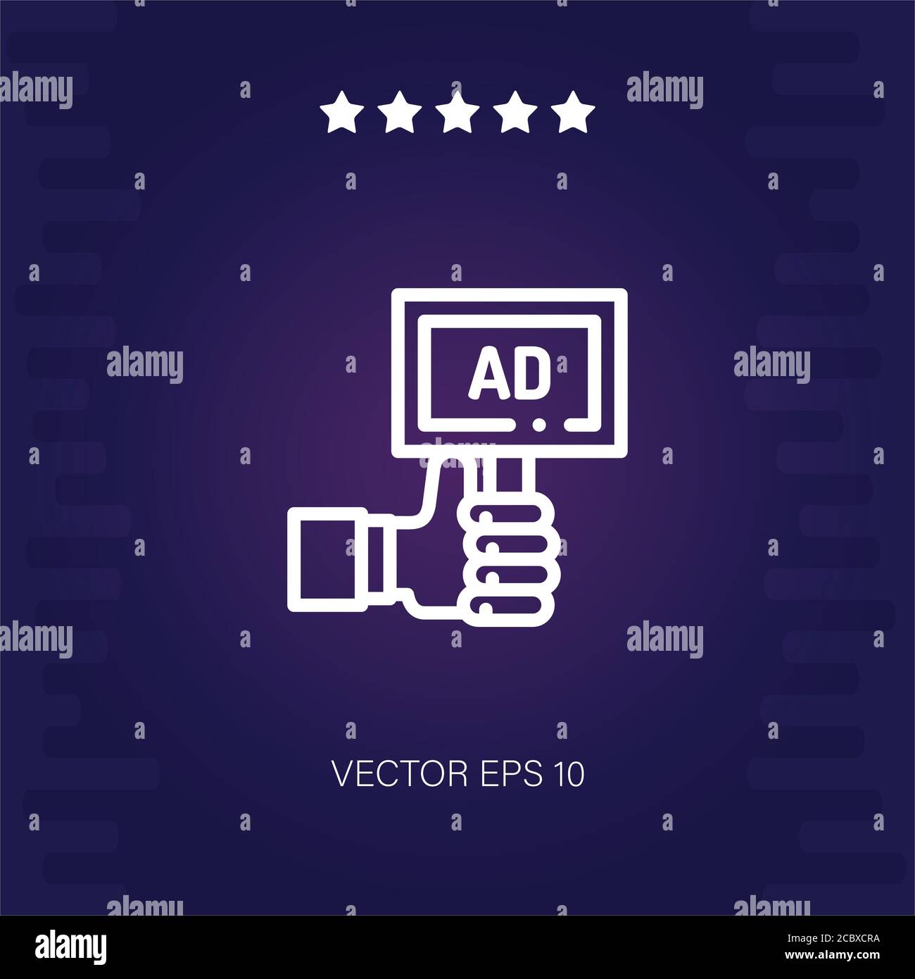 advertising vector icon modern illustration Stock Vector Image & Art ...