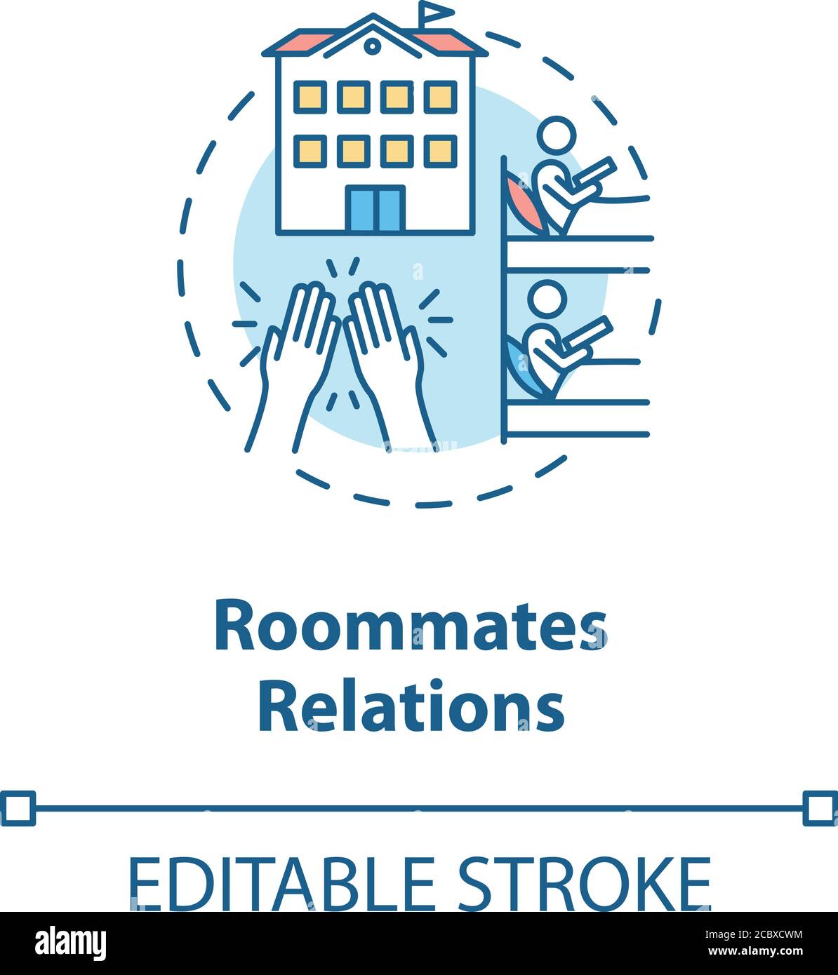 Roommates college Stock Vector Images - Alamy