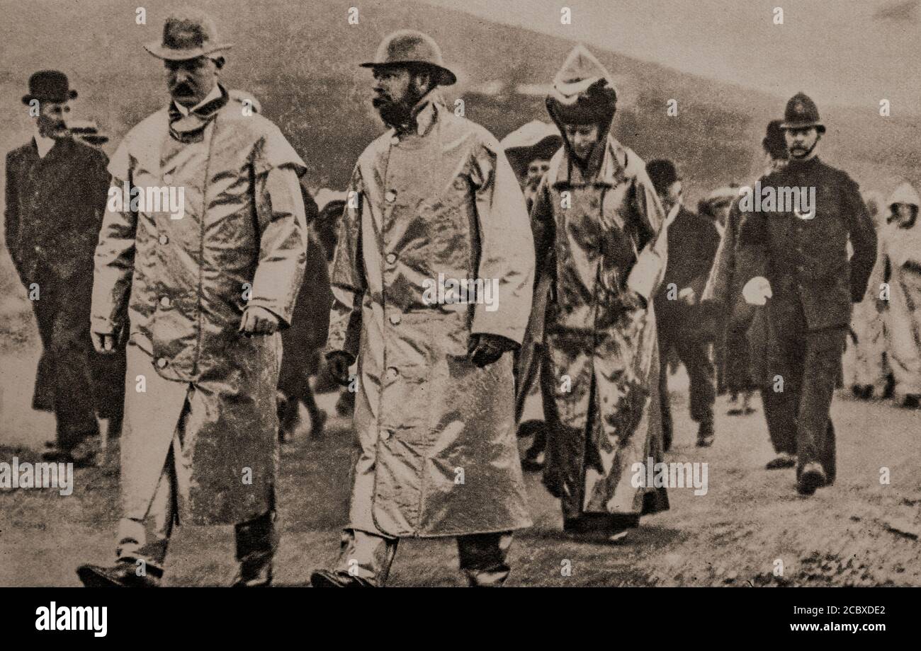 The Duke of Cornwall, the future King George V on Royal duties visiting ...
