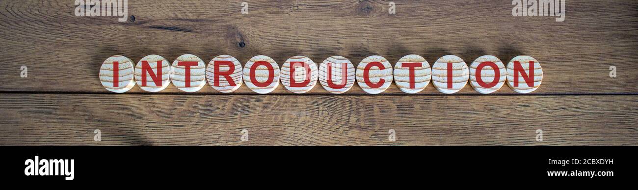 Word introduction" hi-res stock photography and images - Alamy