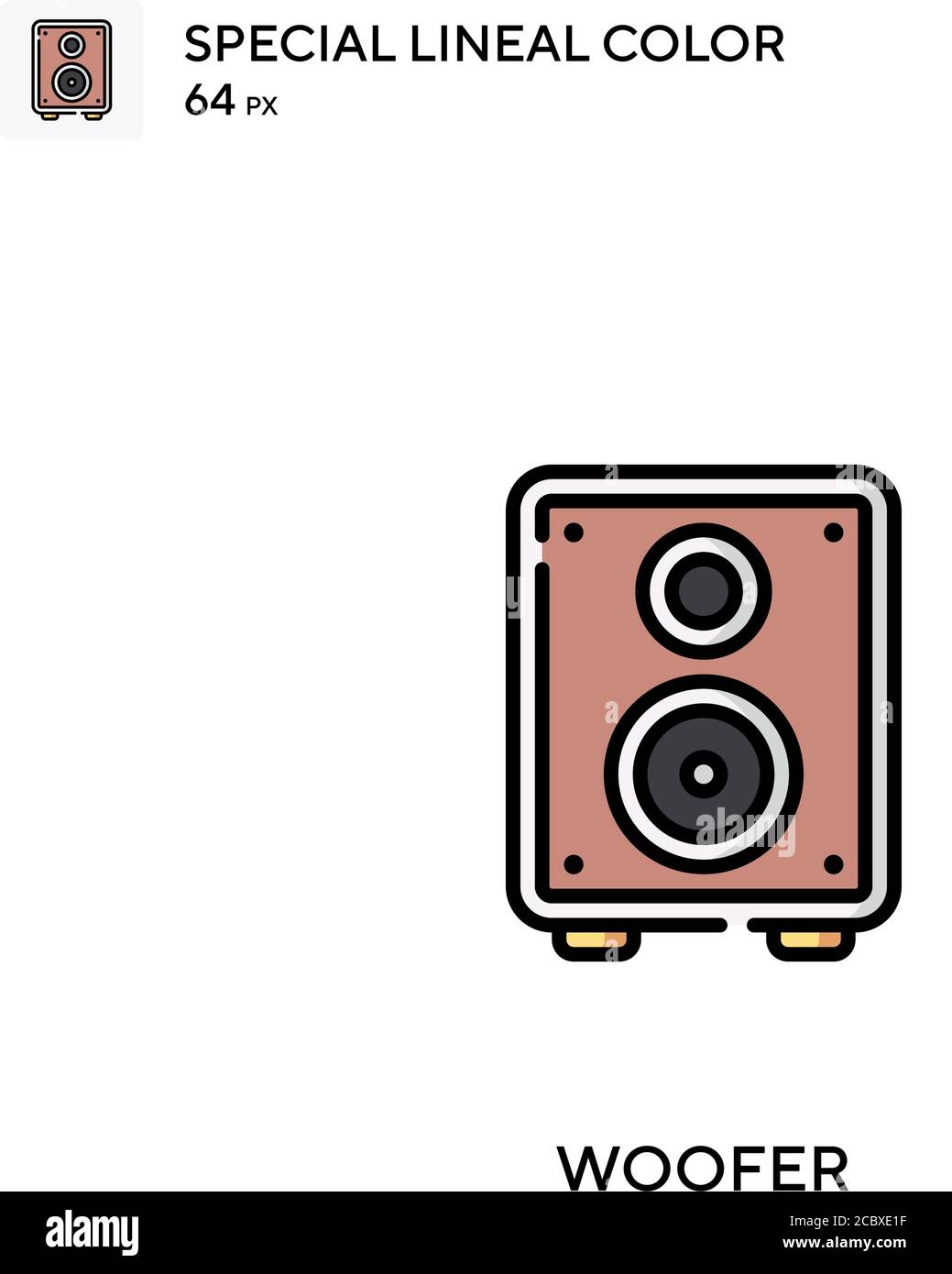Woofer Special lineal color vector icon. Woofer icons for your business ...