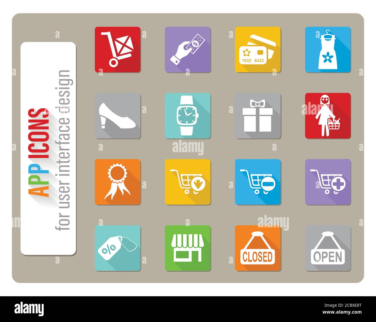 shopping and e-commerce icon set Stock Vector Image & Art - Alamy