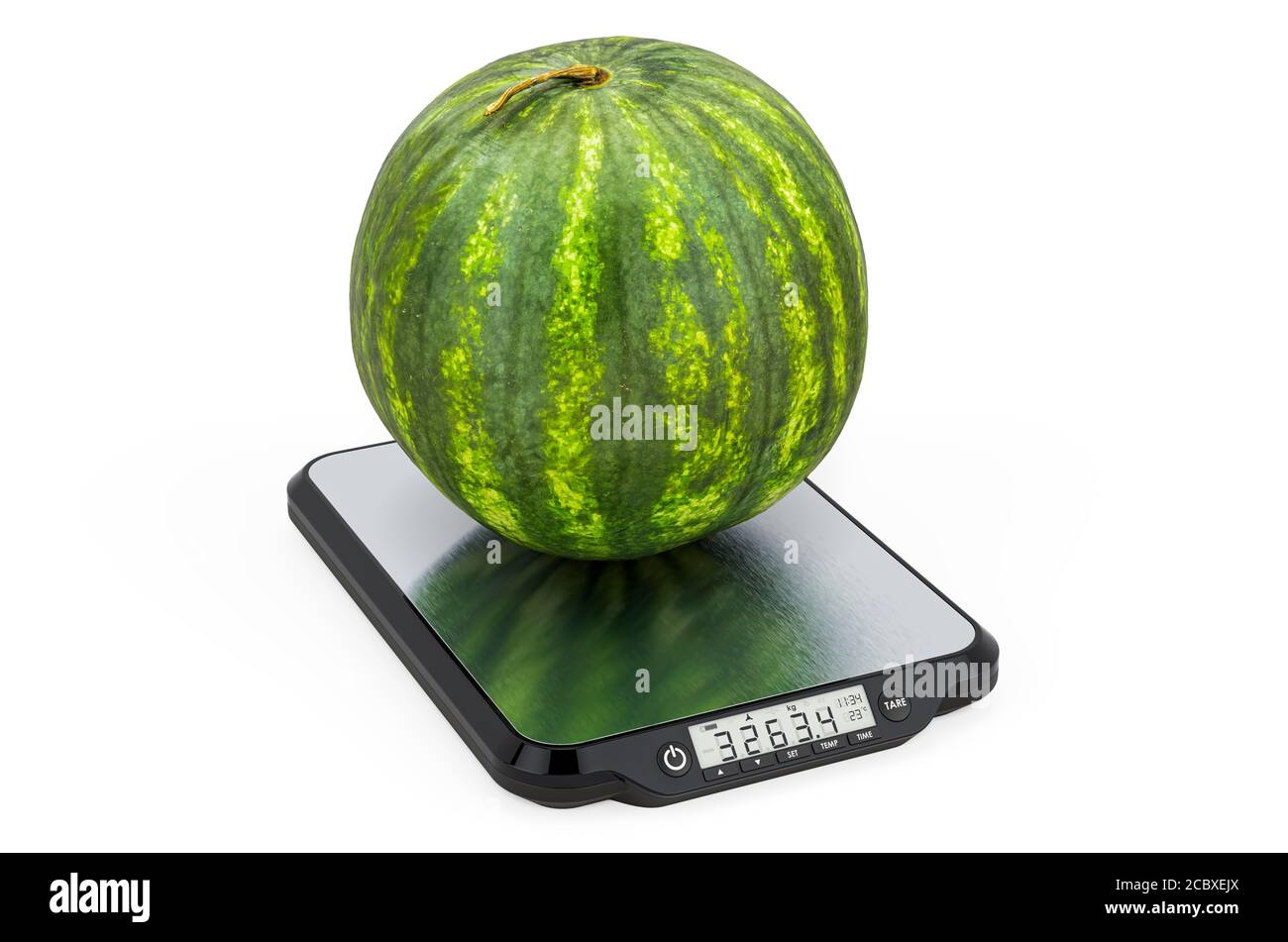 Watermelon on scales Cut Out Stock Images & Pictures - Alamy