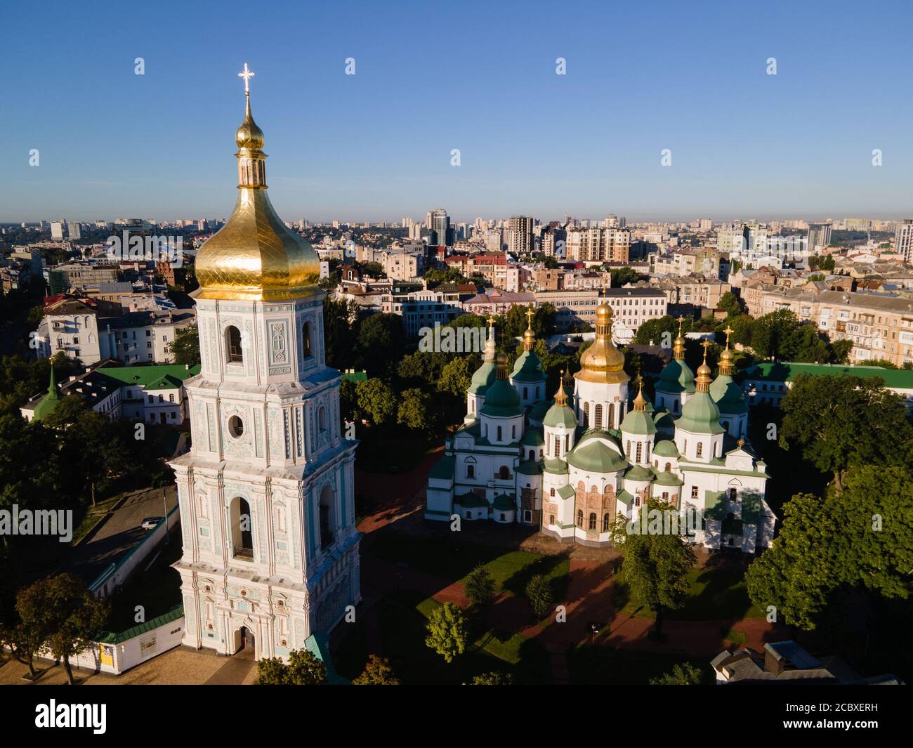 Bell tower of saint sophias cathedral in kyiv hi-res stock photography ...