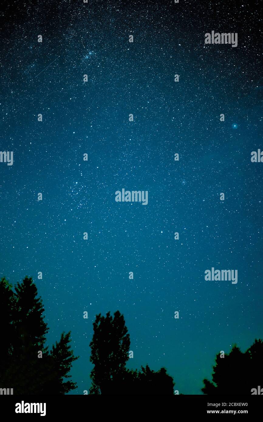 Star night galaxy stars space dust in the universe, Long exposure ...