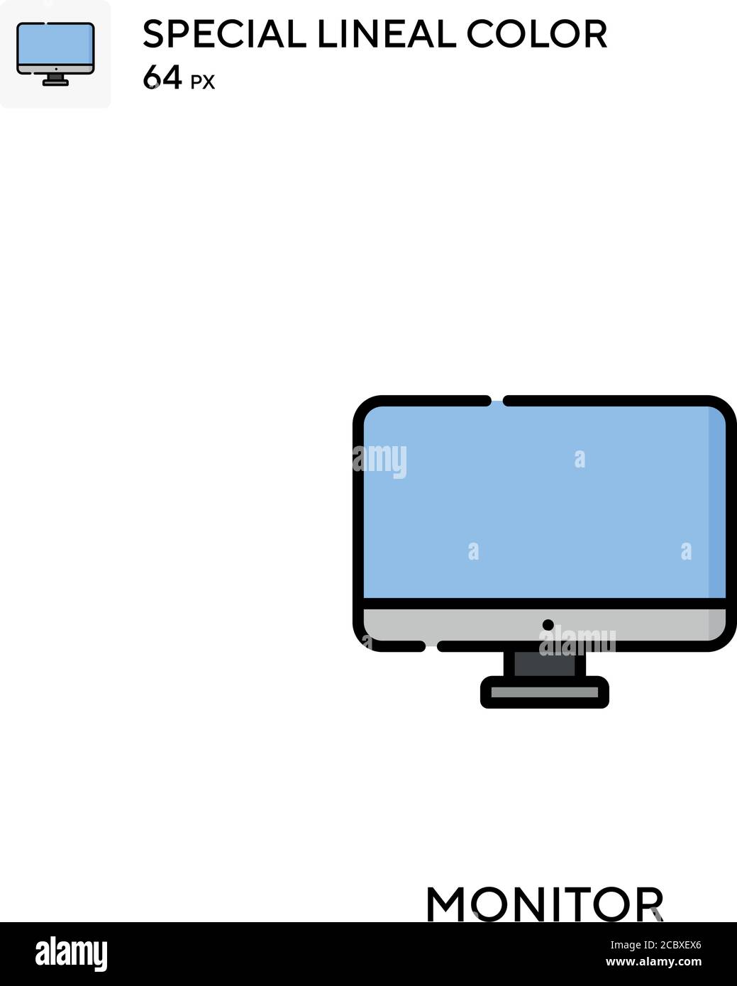 Monitor Special lineal color vector icon. Monitor icons for your ...