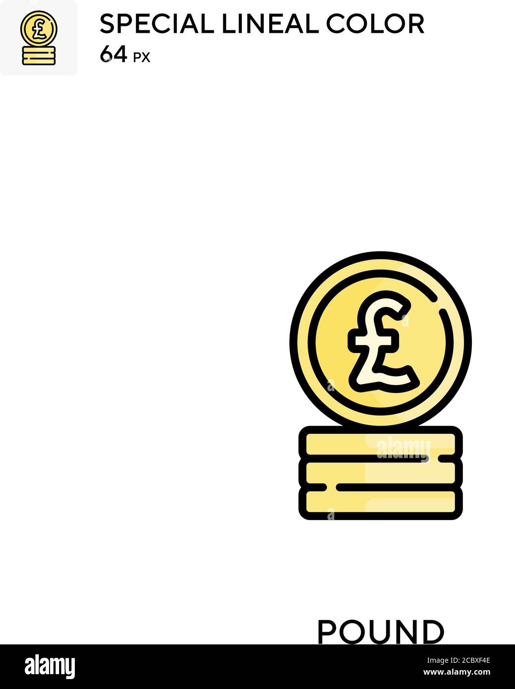 Pound Special lineal color vector icon. Pound icons for your business ...