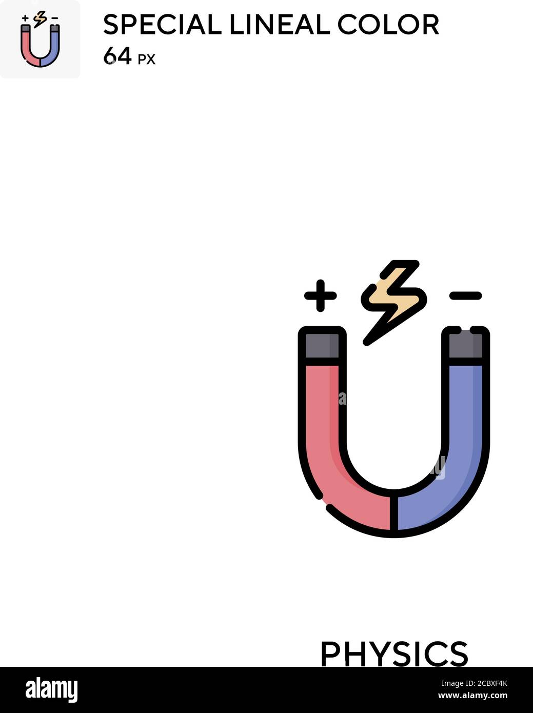 Physics Special lineal color vector icon. Physics icons for your ...