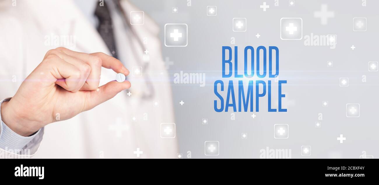 Vitamin doctor showing blood sample hi-res stock photography and images ...