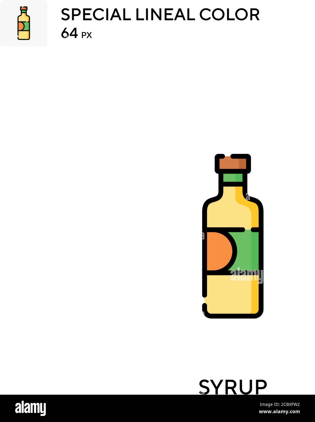 Syrup Special lineal color vector icon. Syrup icons for your business ...