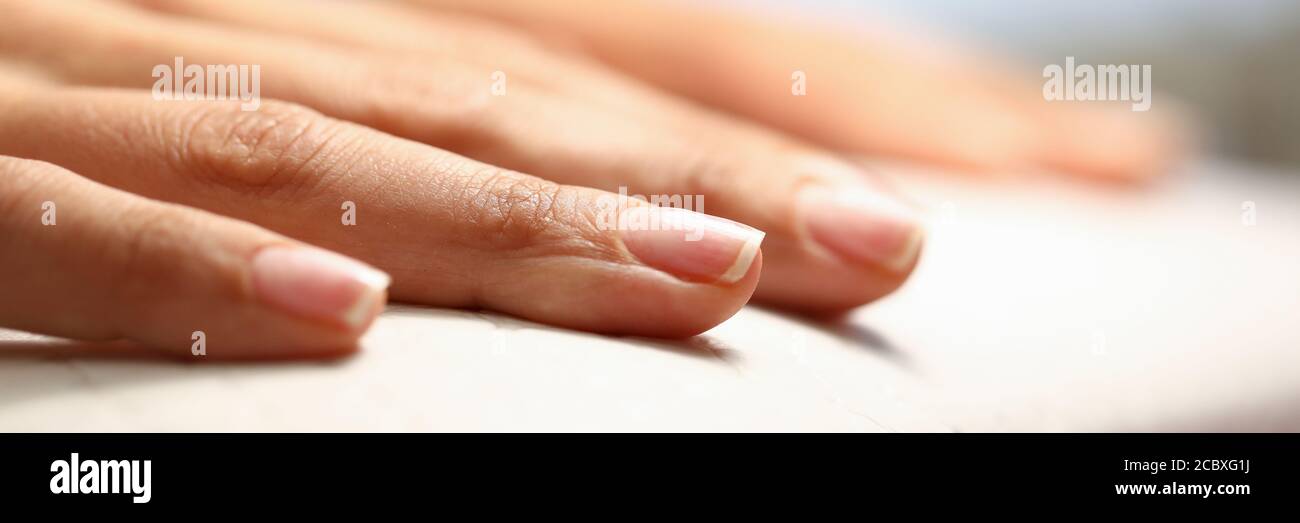 Detailed picture of female fingers Stock Photo - Alamy