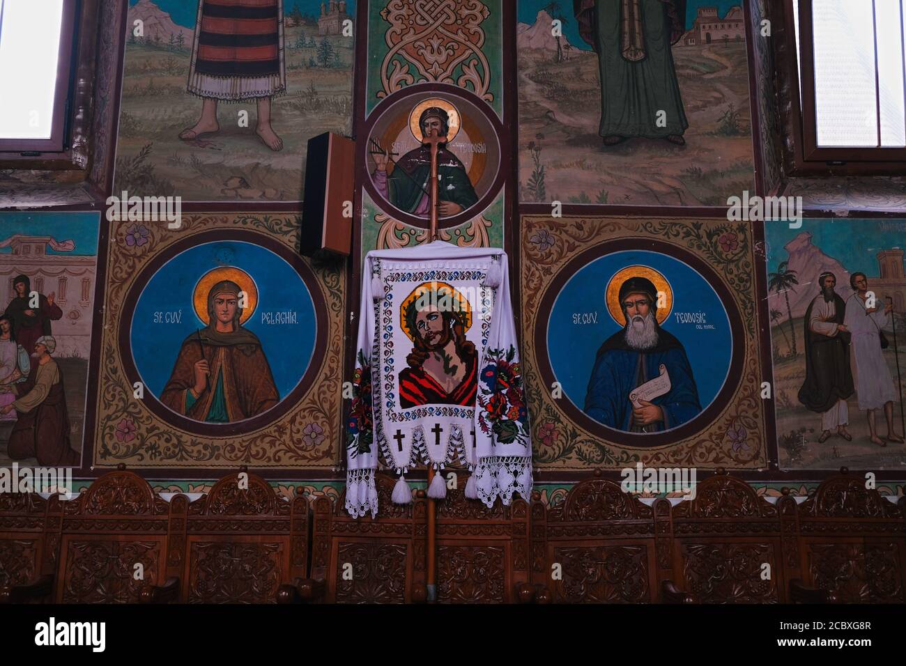Moisei, Maramures, Romania - August 10, 2020. Interior of the Moisei ...