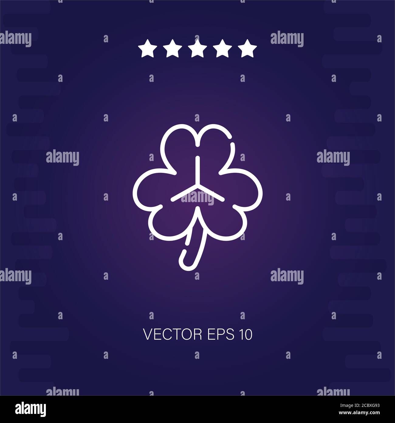 clover vector icon modern illustration Stock Vector Image & Art - Alamy