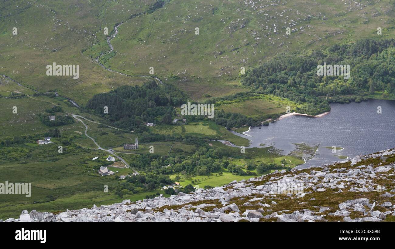 Dunlewy and the Poisoned Glen in Doengal, Ireland. Wild Atlantic Way ...