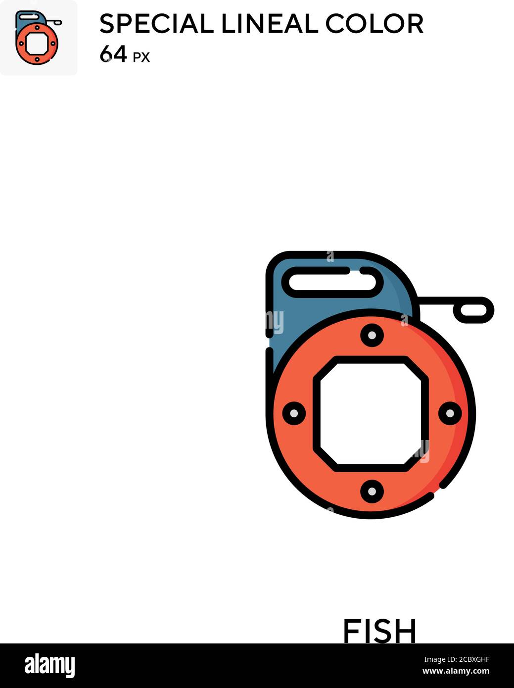 Fish Special lineal color vector icon. Fish icons for your business ...
