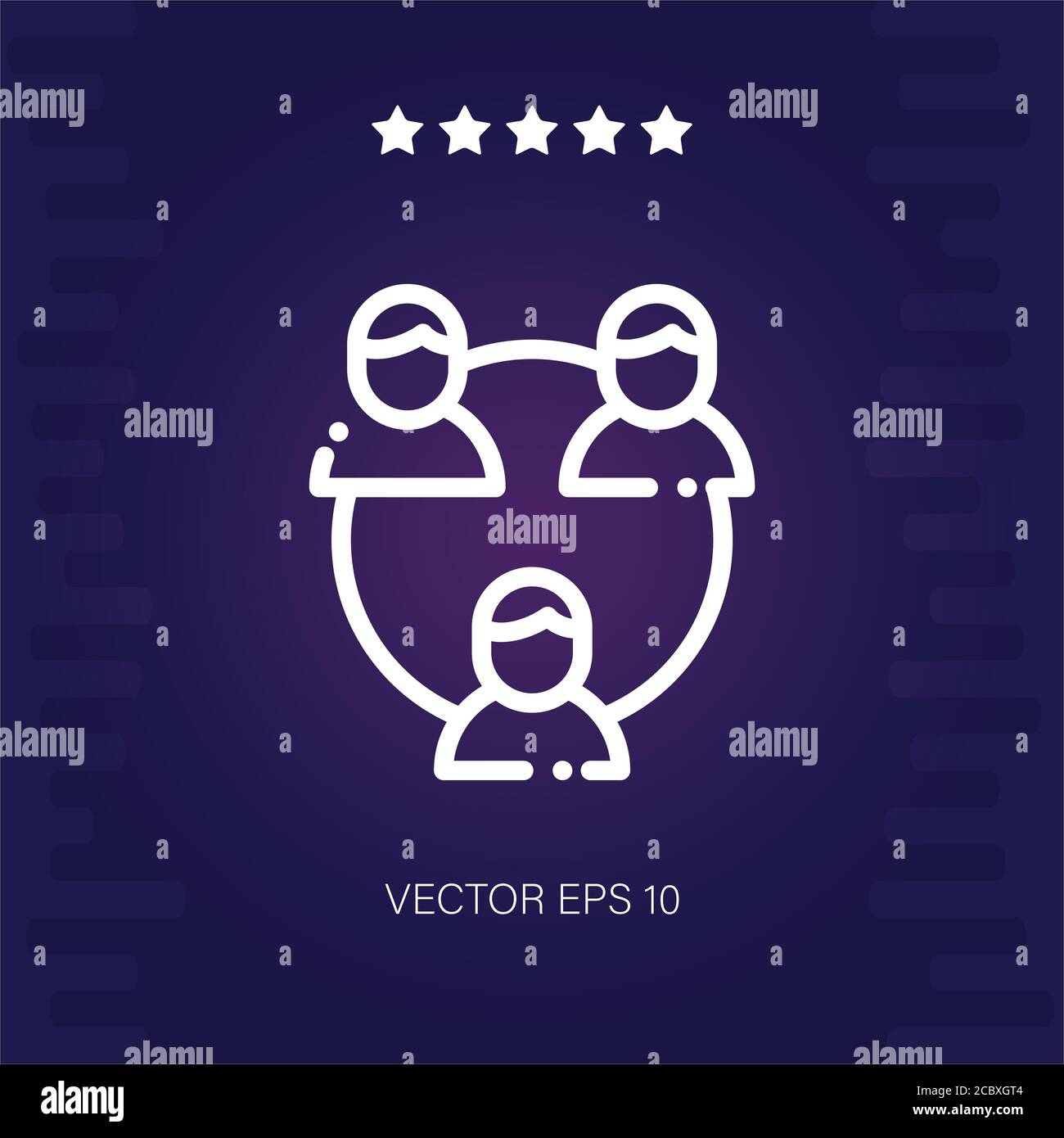 teamwork vector icon modern illustration Stock Vector Image & Art - Alamy