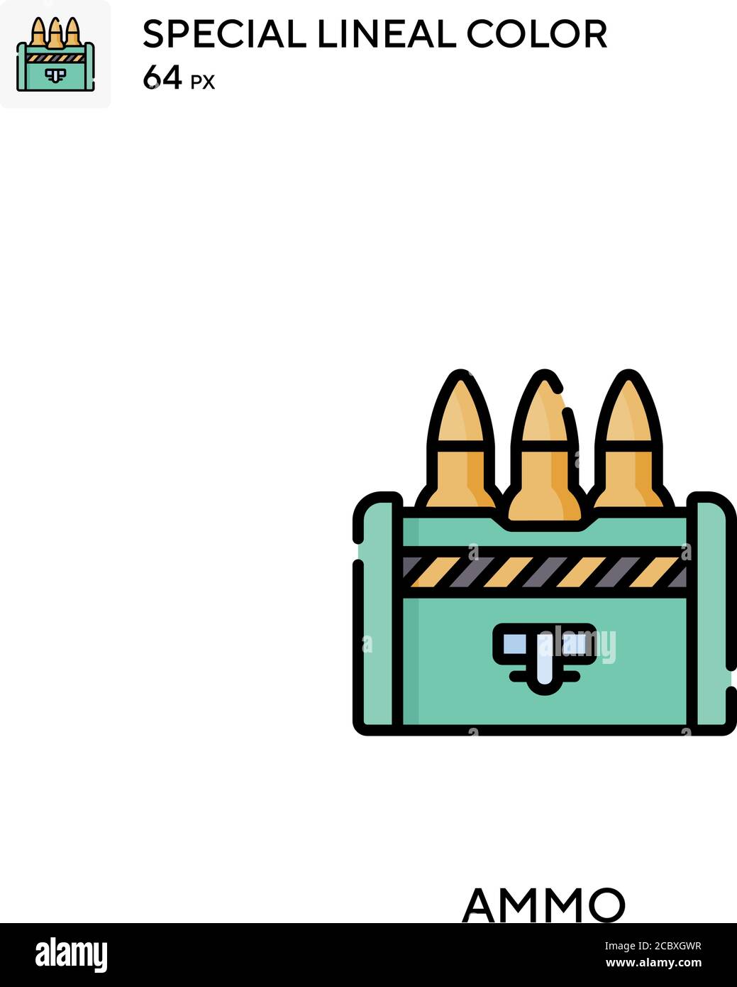 Ammo Special lineal color vector icon. Ammo icons for your business ...