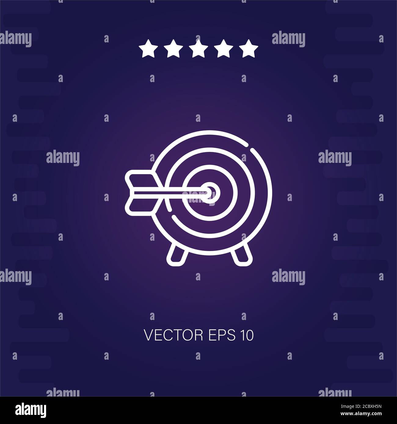 target vector icon modern illustration Stock Vector Image & Art - Alamy