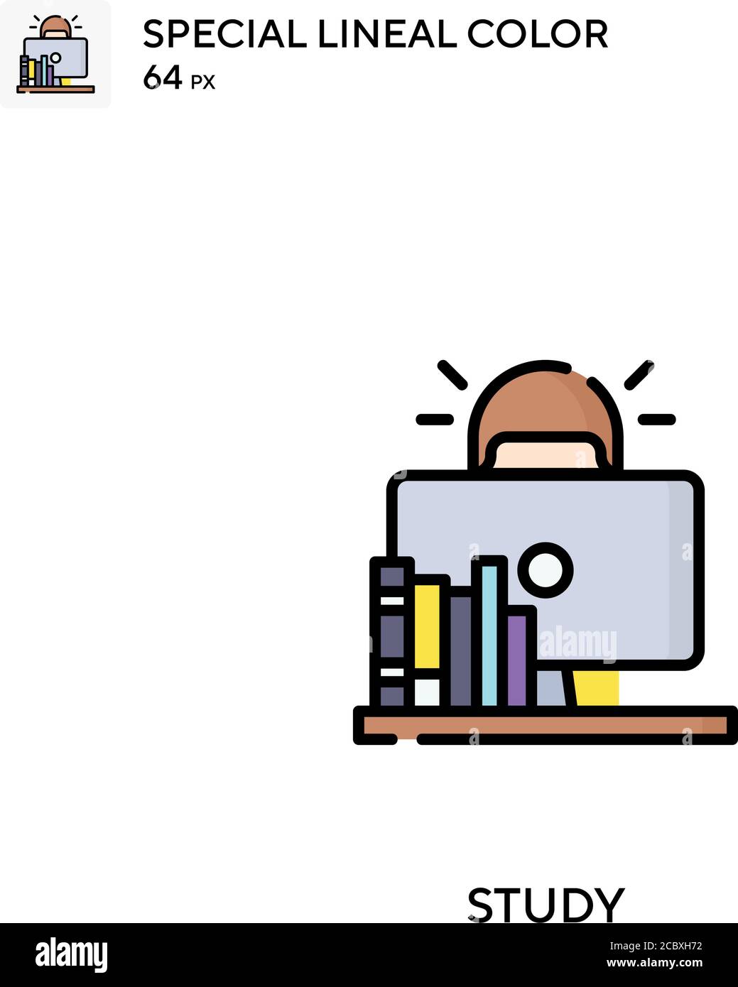 Study Special lineal color vector icon. Study icons for your business ...