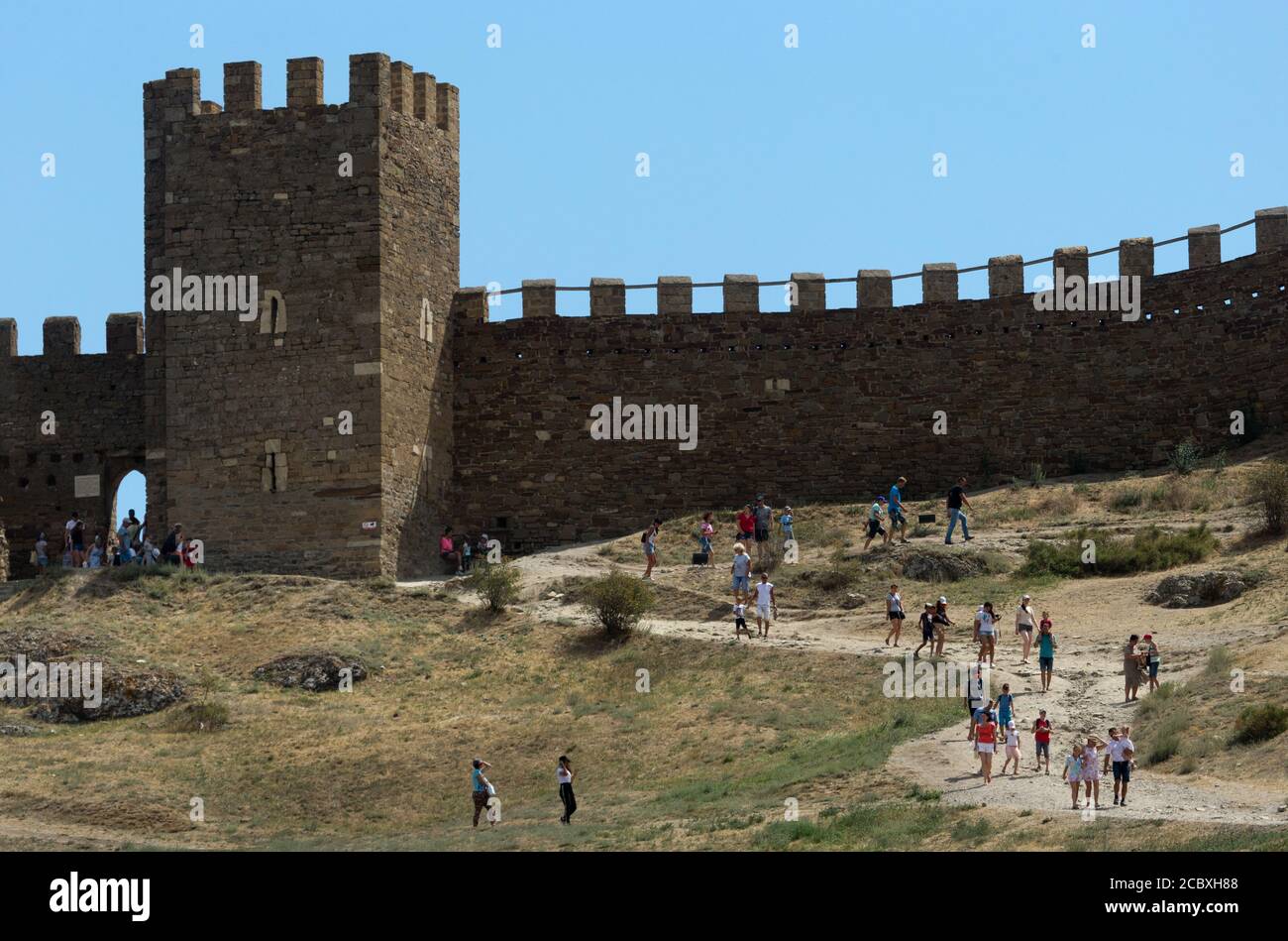 Crimea, Russia. 16th Aug, 2020. A view of Crimea's ancient Genoese ...