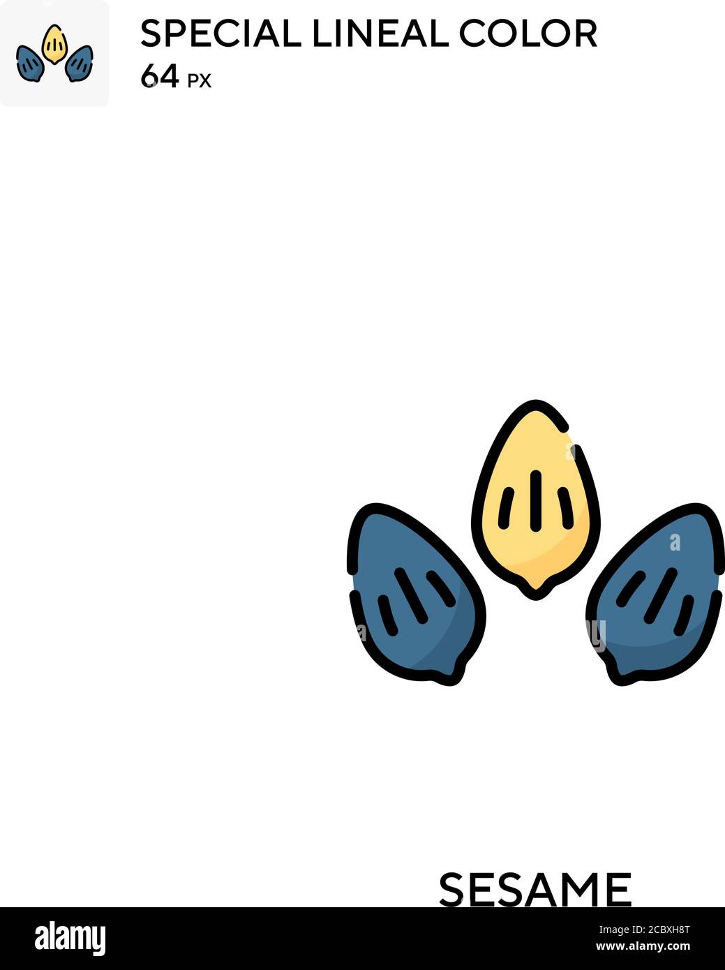 Sesame Special lineal color vector icon. Sesame icons for your business ...