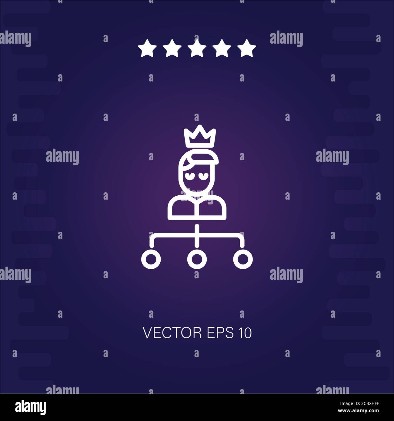 hierarchical structure vector icon modern illustration Stock Vector ...