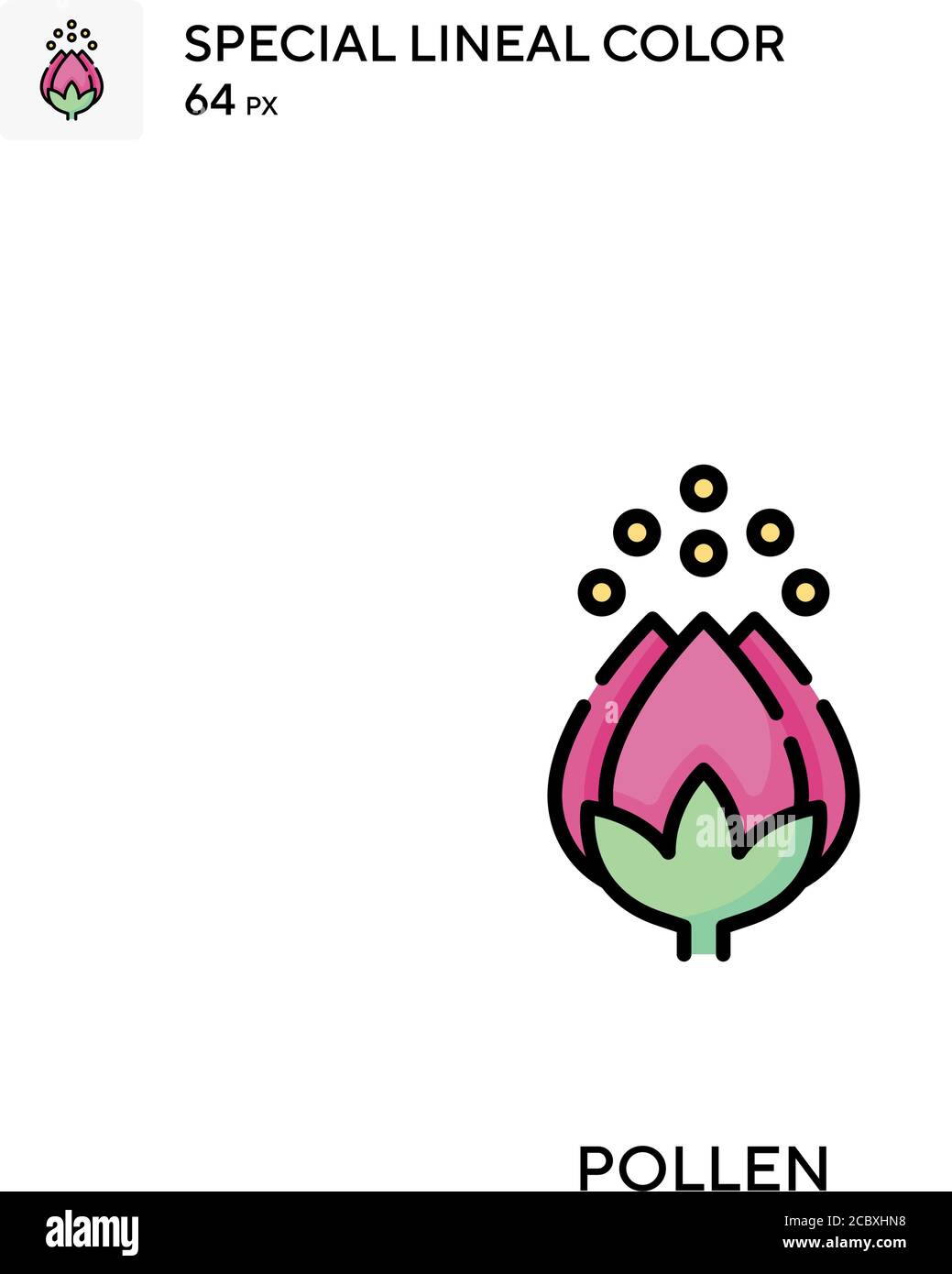Pollen Special lineal color vector icon. Pollen icons for your business ...